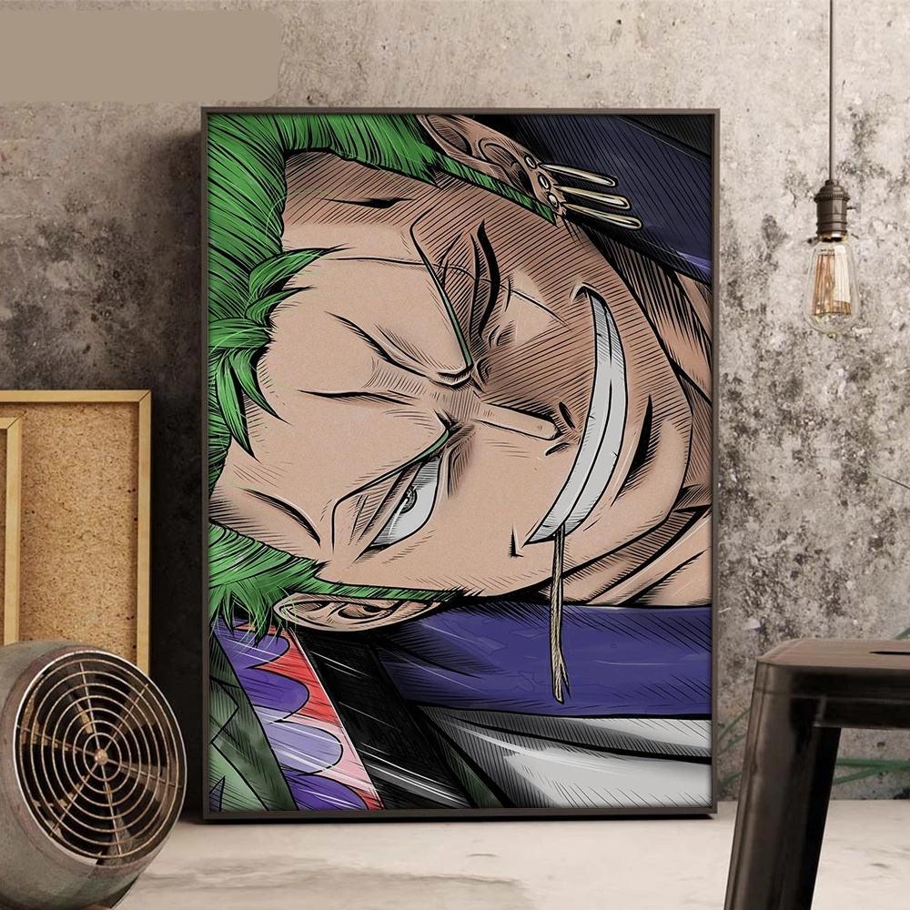 Roronoa Zoro One Piece Anime Canvas Poster Wall Art Decor | One piece ...