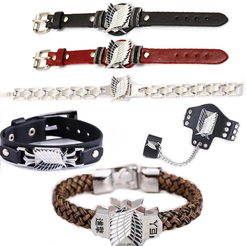 Anime Attack on Titan Bracelet Men Wings of Liberty Wristband Women No ...