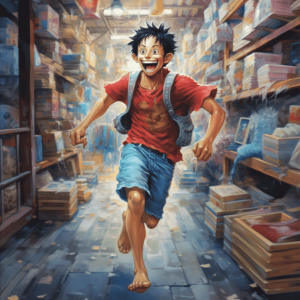 monkey d luffy running (1) - One piece Merchandise | Up to 80% Off ...