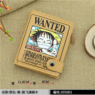 One Piece Wallet Monkey D Luffy Tony Chopper Anime Design | One piece ...