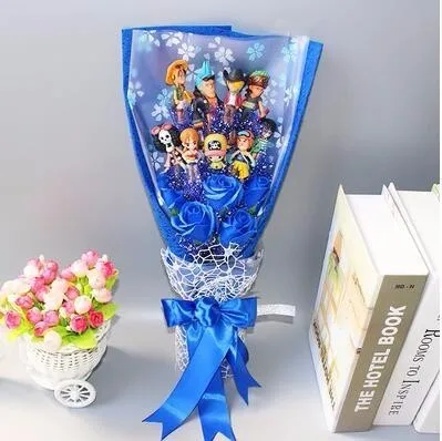One Piece Action Figure Gift Set with Flower Bouquet 13 Styles | One ...