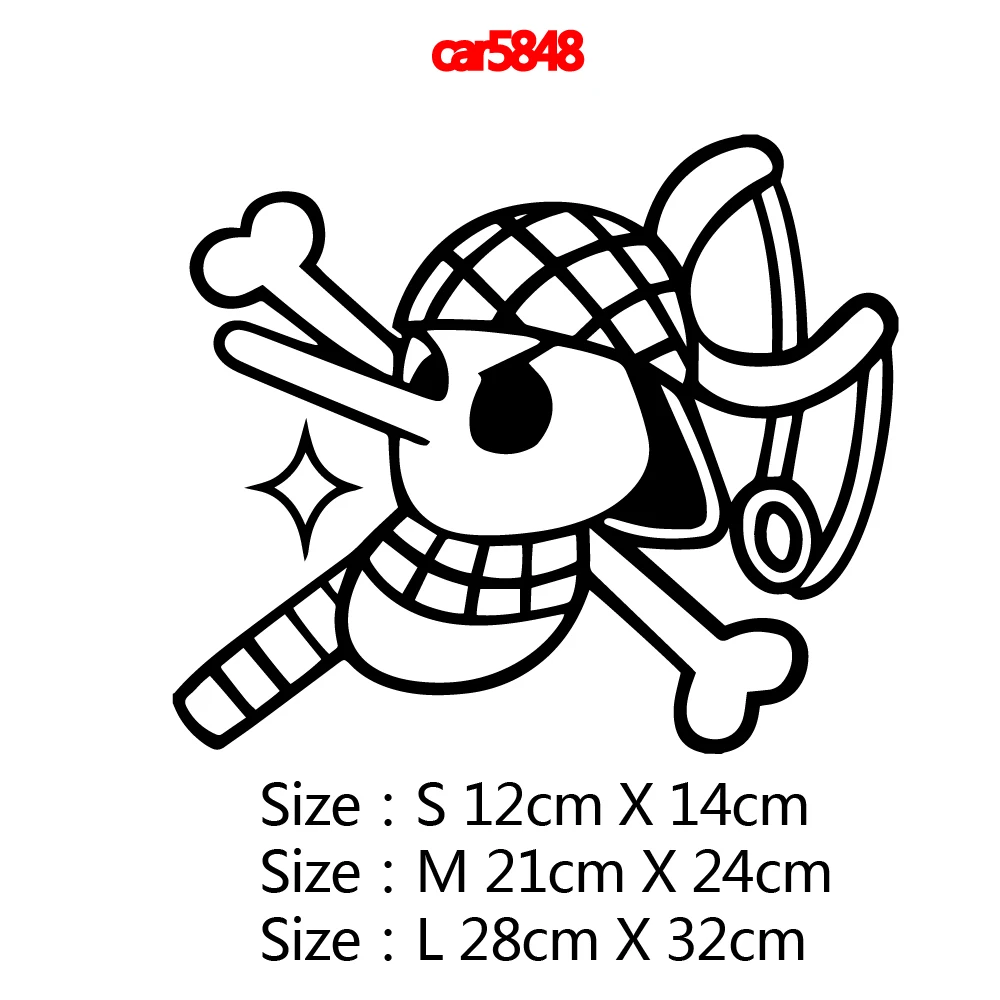 One Piece Car Sticker Monkey D Luffy Vinyl Decal Stickers - One piece ...