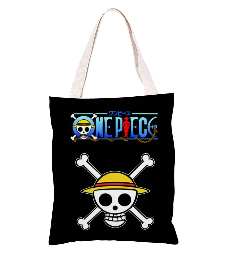 One Piece Monkey D Luffy Shopping Bag Anime Tote Eco-Friendly Reusable ...