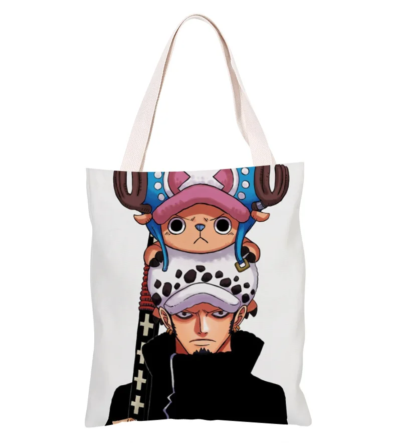 One Piece Monkey D Luffy Shopping Bag Anime Tote Eco-Friendly Reusable ...