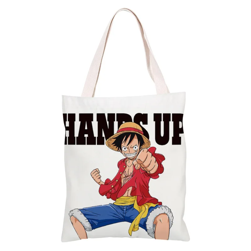One Piece Monkey D Luffy Shopping Bag Anime Tote Eco-Friendly Reusable ...