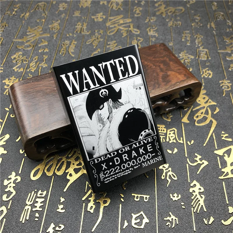 One Piece Wanted Luffy Ace Zoro Aluminium Cigarette Case Box - One ...