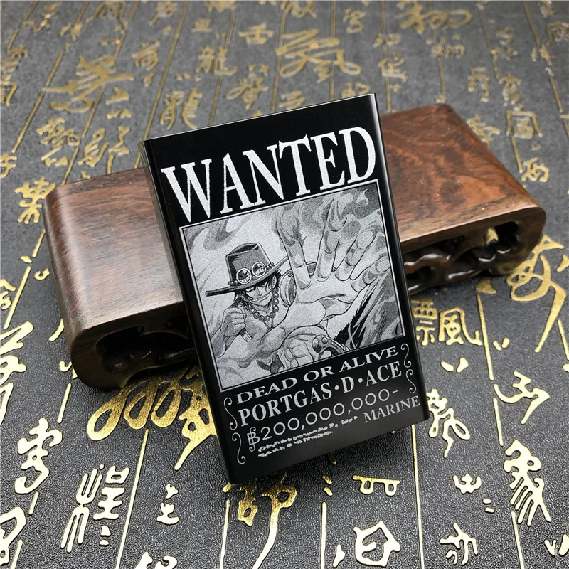 One Piece Wanted Luffy Ace Zoro Aluminium Cigarette Case Box - One ...