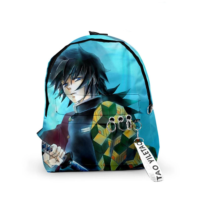 Tomioka Giyuu Kimetsu no Yaiba Demon Slayer Canvas Backpack Bag - One ...