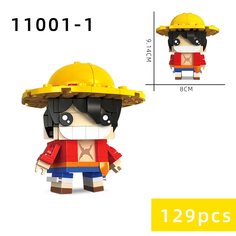 One Piece BrickHeadz Building Blocks Luffy Nami Chopper Sanji Zoro ...